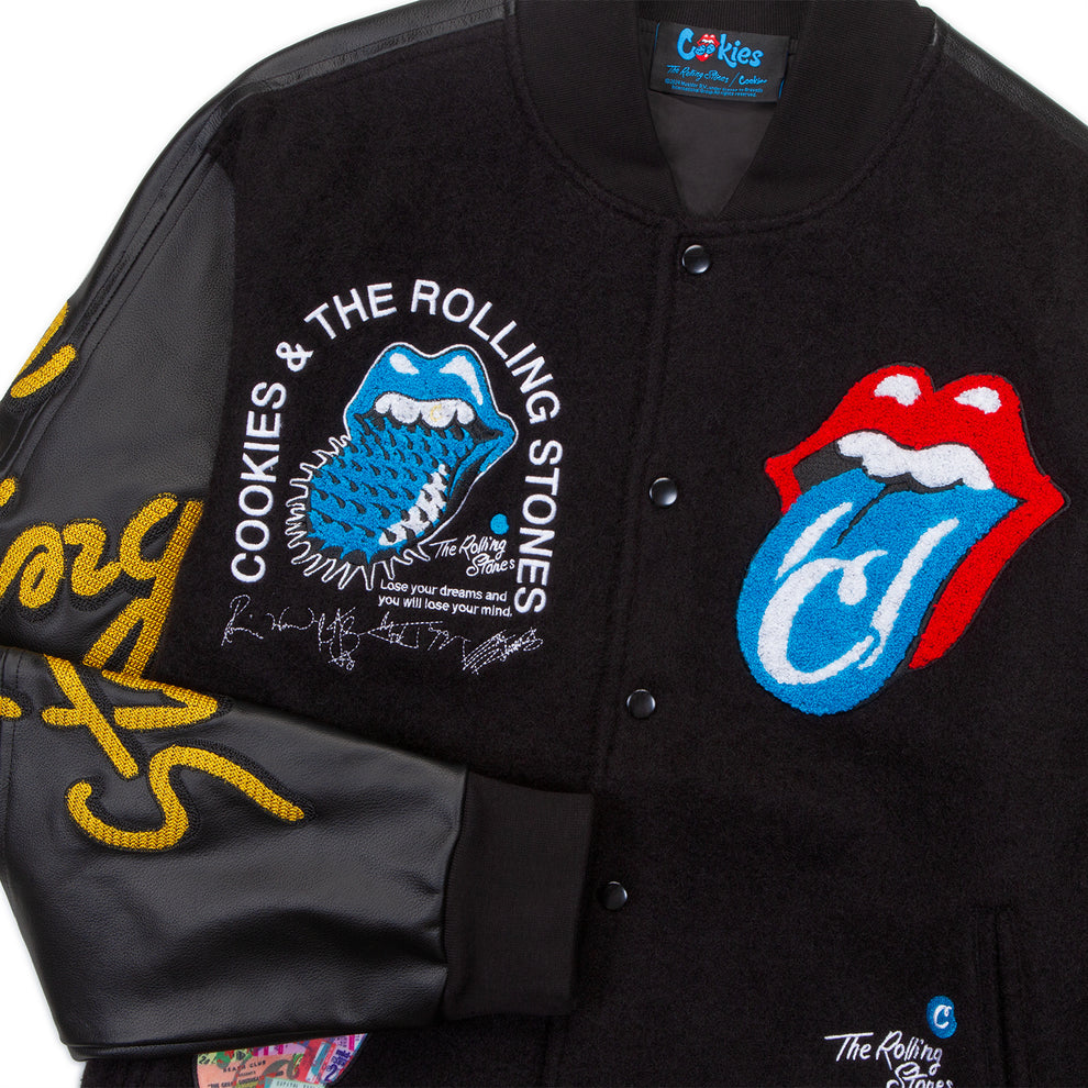 Cookies x Rolling Stones Lettermans Jacket – Cookies Clothing