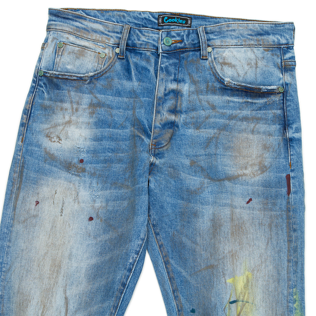 Core Modern Slim Light Destroyed Indigo Denim Jeans – Cookies Clothing